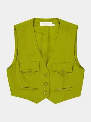 Zimmermann Luna Wool Waistcoat - Green