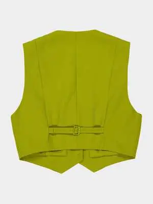 Zimmermann Luna Wool Waistcoat - Green
