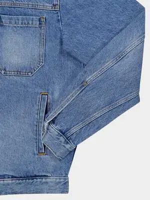 Off-White Half Arrow Skate Denim Jacket - Blue