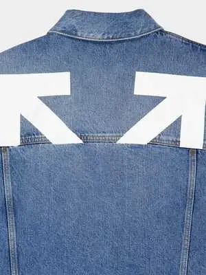 Off-White Half Arrow Skate Denim Jacket - Blue