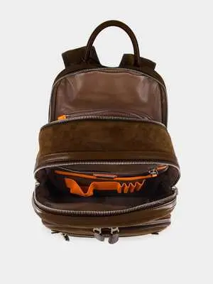 Santoni Suede Leather Backpack
