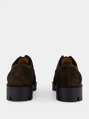 CHRISTIAN LOUBOUTIN Cafe Alpha Crosta Calf Leather Loafers - Brown