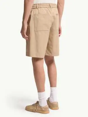 Moncler Seersucker Shorts - Beige