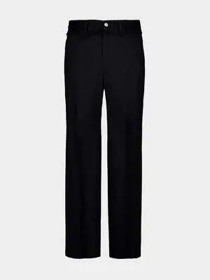 MAISON MARGIELA Virgin Wool-blend Trousers - Black
