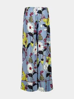 Marni Floral Printed Palazzo Pants - Blue