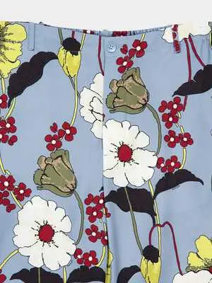 Marni Floral Printed Palazzo Pants - Blue