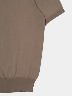 Brunello Cucinelli Lightweight Cotton Knit Polo Shirt