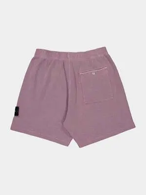 Stone Island Cotton Fleece Jogger Shorts