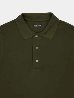 TOM FORD Military Piquet Polo