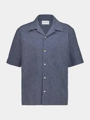 Givenchy Checked Cotton Shirt With Embroidery - Blue