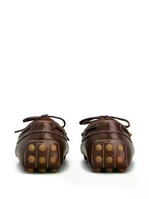TOD'S Laced Boat Shoes - Brown