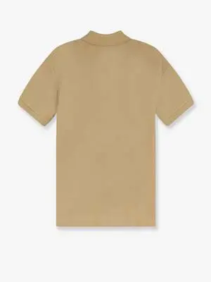 Polo Ralph Lauren Cotton Polo Shirt With Frontal Logo Embroidery - Beige
