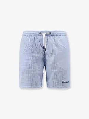 MC2 SAINT BARTH Nylon Blend Swim Boxer Shorts - Blue