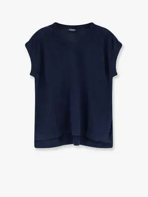 Max Mara Linen Vest - Blue