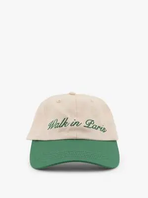 WALK IN PARIS WALK IN PARIS Embroidered Denim Cap Beige
