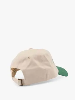 WALK IN PARIS Embroidered Denim Cap - Beige
