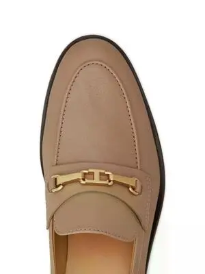 TOD'S Gold-tone Hardware Loafers