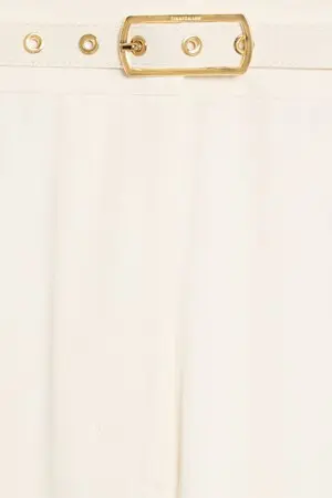 Zimmermann Belted Twill Wide-leg Pants