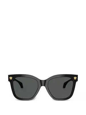 Versace Medallion Square-frame Sunglasses - Black
