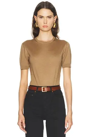 Saint Laurent Short Sleeve Pullover Sweater