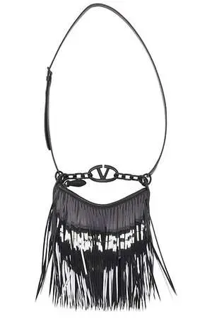 Valentino Garavani V Logo Moon Mini Hobo Bag