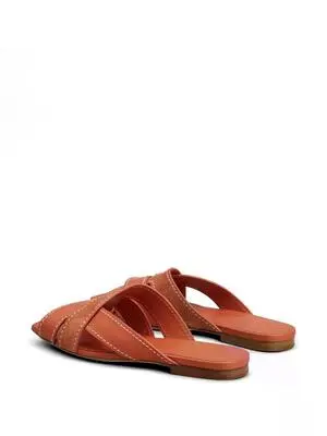 TOD'S Crossed-strap Sandals - Orange