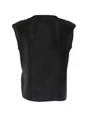 P.a.r.o.s.h Saxon Tie Detail Blouse - Black