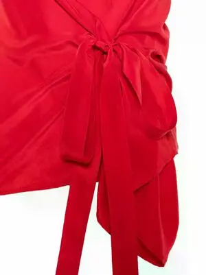 P.a.r.o.s.h Saxon Tie Waist Blouse - Red