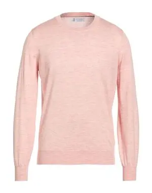 Brunello Cucinelli Light Cashmere, Silk, And Linen Sweater - Pink