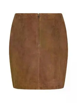 ROTATE BY BIRGER CHRISTENSEN Suede Mini Skirt - Brown