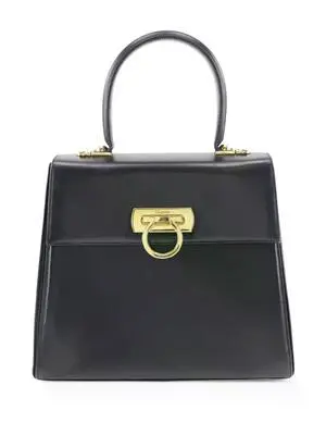 FERRAGAMO 2000-2020 Leather Gancini Iconic Top Handle Bag