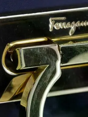 FERRAGAMO 2000-2020 Leather Gancini Iconic Top Handle Bag