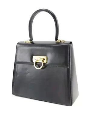 FERRAGAMO 2000-2020 Leather Gancini Iconic Top Handle Bag
