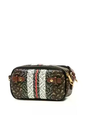 Burberry Tb Monogram E-canvas Stripe Camera Crossbody Bag