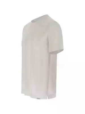 DIKTAT Crew-neck Side-slits T-shirt - White