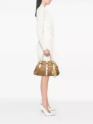 Celine 20th Century Canvas Boogie Tassel Tote Bag