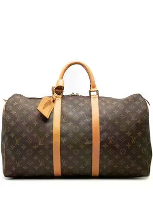 LOUIS VUITTON 1999 Monogram Keepall 50 Travel Bag - Brown