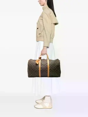 LOUIS VUITTON 1999 Monogram Keepall 50 Travel Bag - Brown