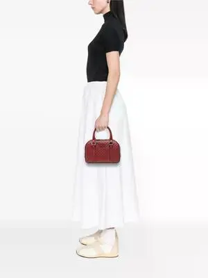 Gucci Small Microissima Bree Satchel - Red