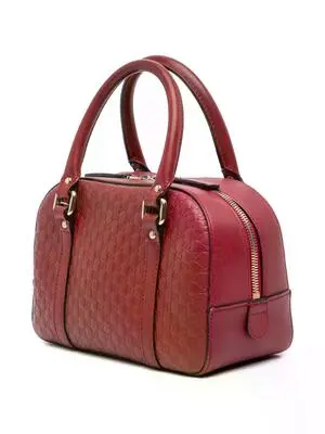 Gucci Small Microissima Bree Satchel - Red