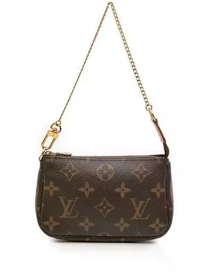 LOUIS VUITTON 2020 Monogram Mini Pochette Accessoires Handbag - Brown