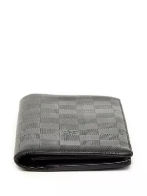 LOUIS VUITTON 2000-2025 Damier Infini Portefeuille Brazza Long Wallets - Black
