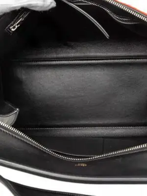 Celine 2012 Medium Bicolor Leather And Pony Hair Edge Handbag