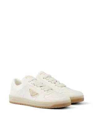 Prada Downtown Nappa Leather Sneakers - Neutrals
