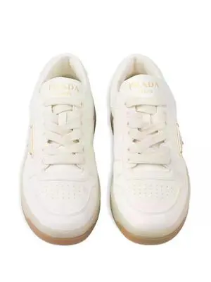 Prada Downtown Nappa Leather Sneakers - Neutrals