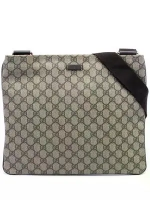 Gucci Gg Supreme Crossbody Bag - Brown