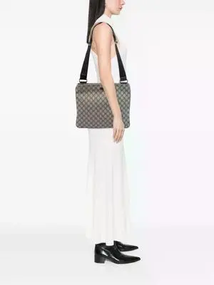 Gucci Gg Supreme Crossbody Bag - Brown
