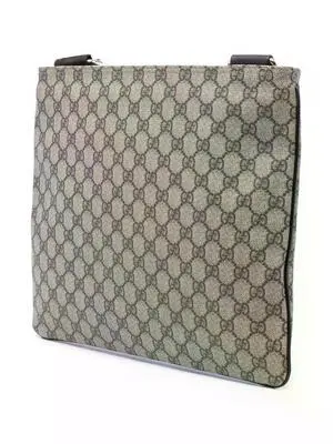 Gucci Gg Supreme Crossbody Bag - Brown
