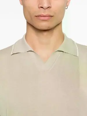 Canali V-neck T-shirt - Neutrals