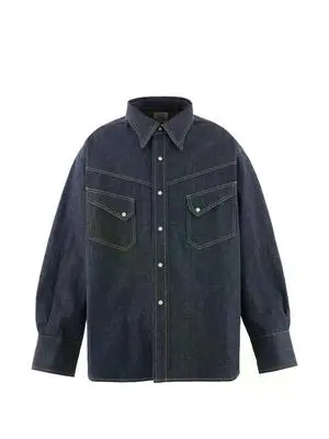 SAINT MXXXXXX Chest-pocket Denim Shirt - Blue